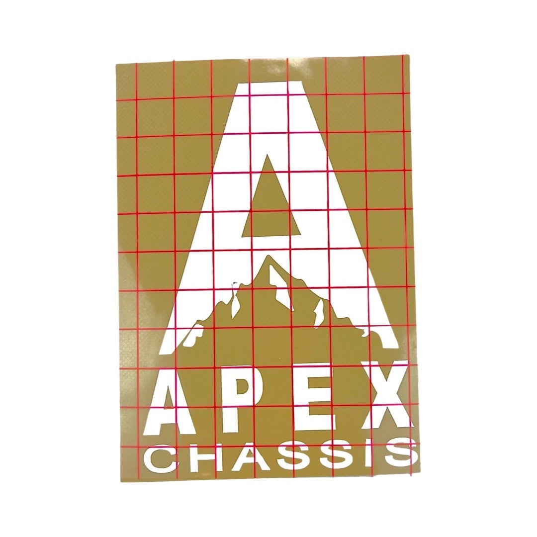 Apex Vinyl Transfer Sticker-White - Apex Chassis