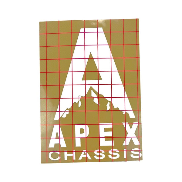 Apex Vinyl Transfer Sticker-White - Apex Chassis